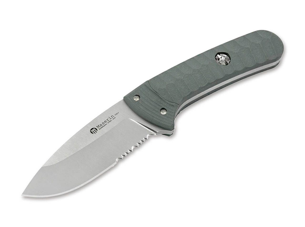 Maserin SAX Knife G10 Grey Saw Blade | Böker Solingen