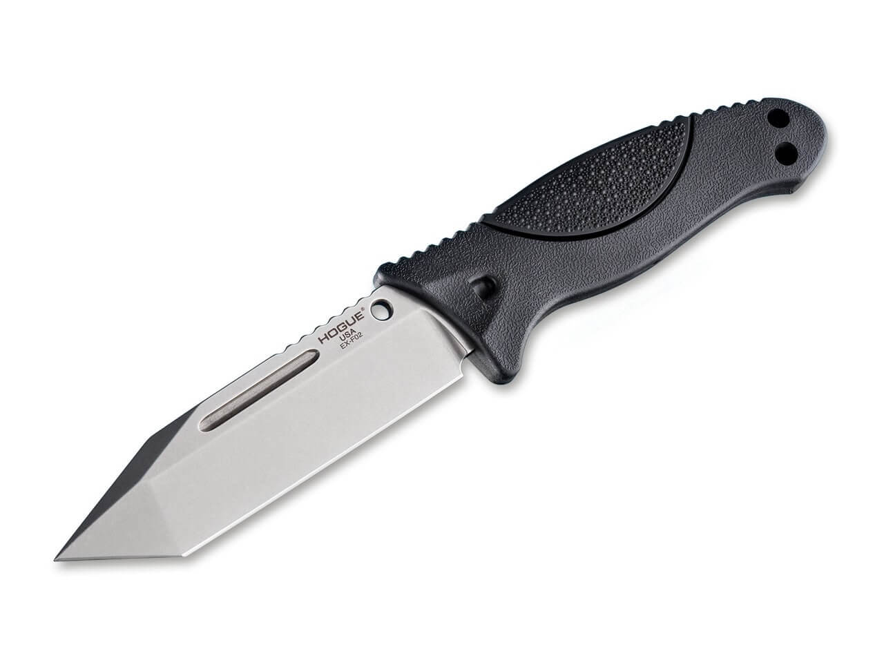 Hogue EX-F02 4.5 Satin Tanto Rubber Black | Böker Solingen